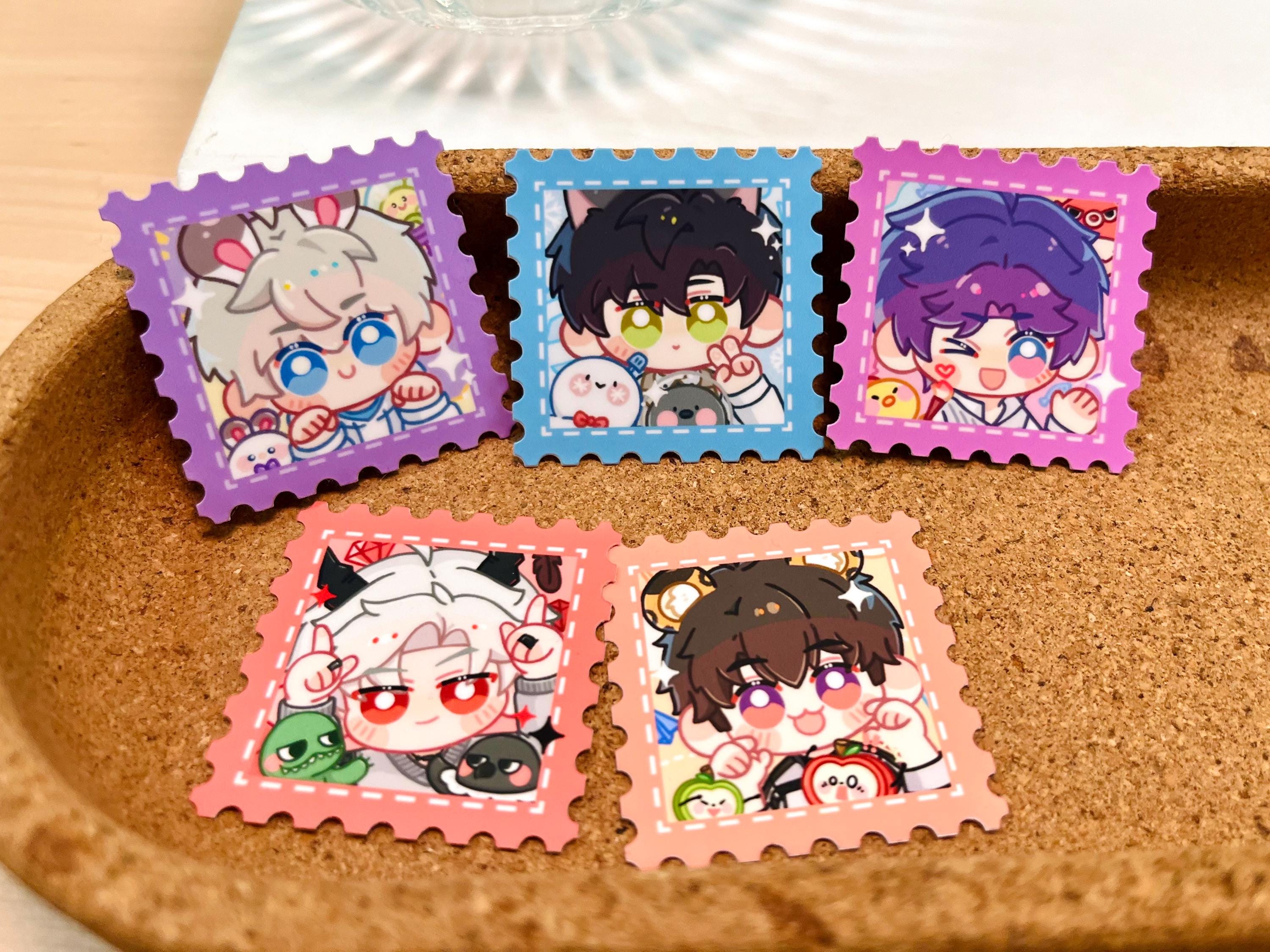 Love and Deepspace Character Stickers: Stamp-themed, Full-color ...