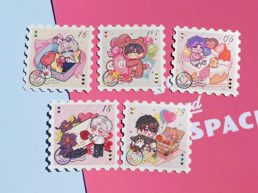 Love and Deepspace Character Stickers: Foil Hot Stamp, Xavier, Zayne ...