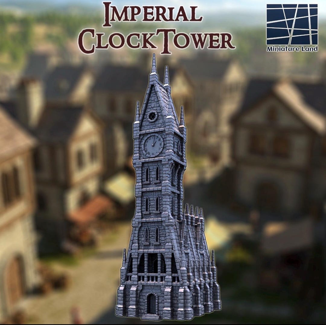 TTRPG Imperial Clock Tower - Etsy