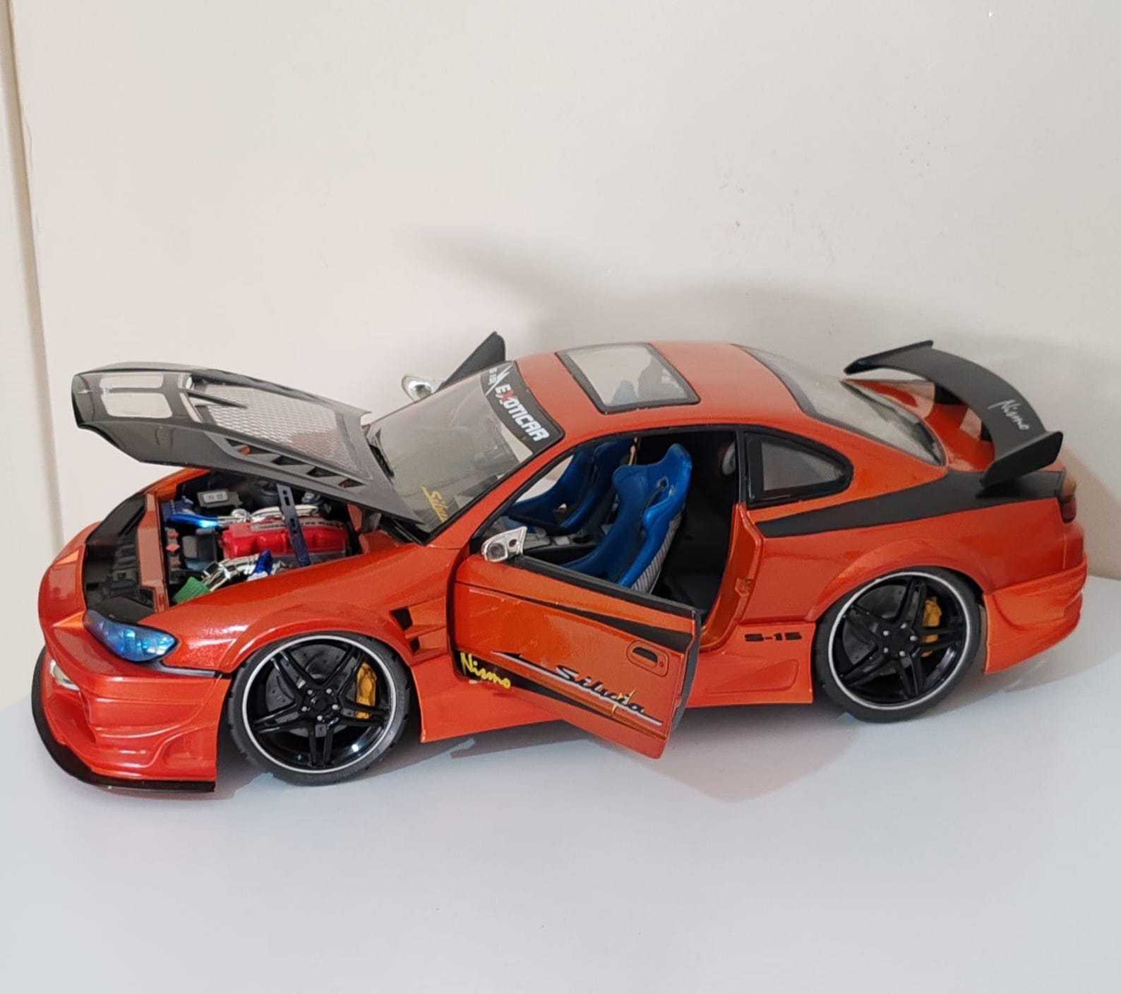 38 Cm Nissan Silvia Model Car High-quality Collectors Edition 1/11 - Etsy