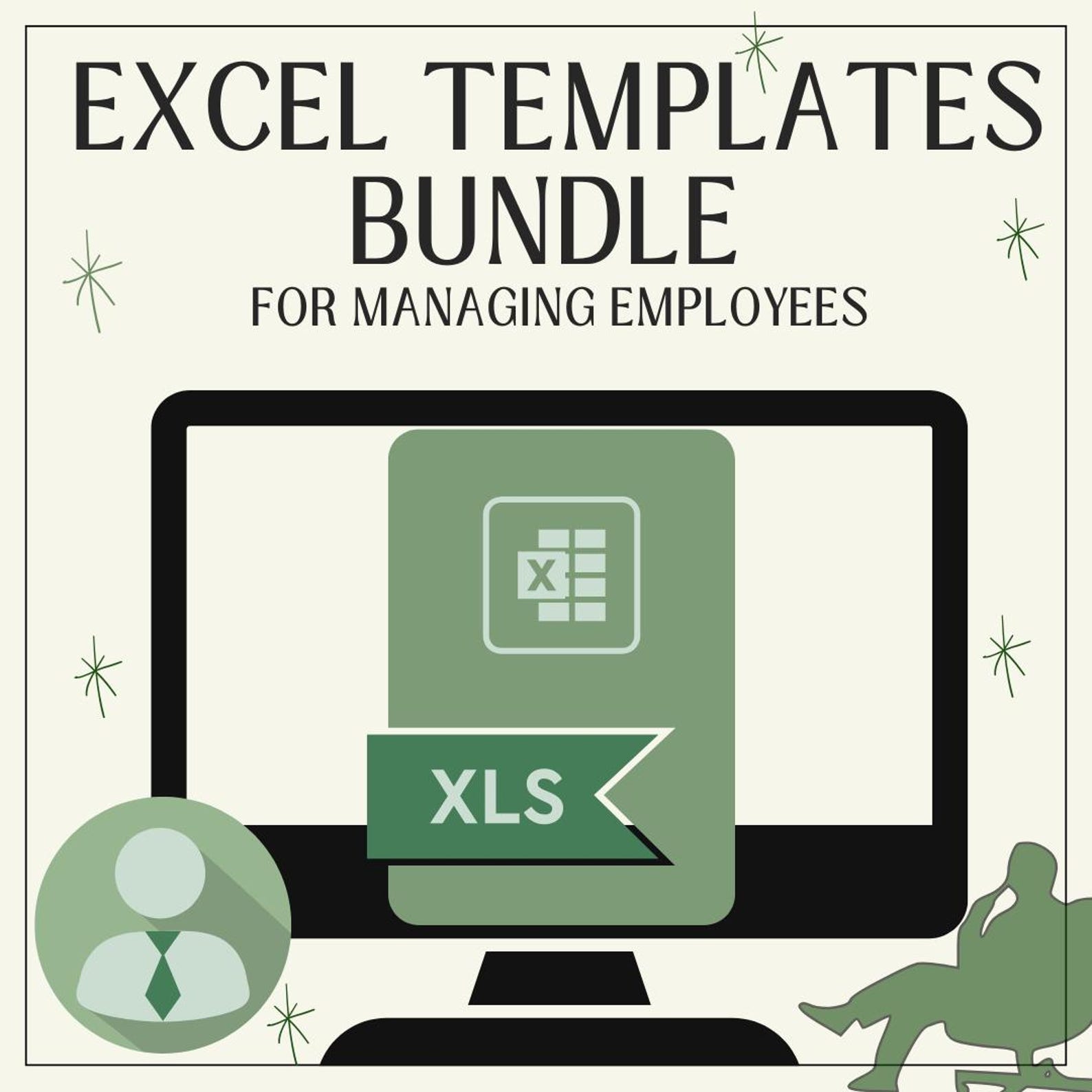Employee Management Excel Templates Bundle | Timesheet, Attendance ...