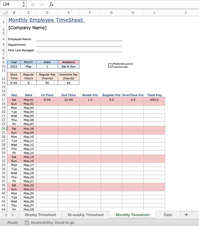 Employee Management Excel Templates: Timesheet, Attendance, Schedule ...