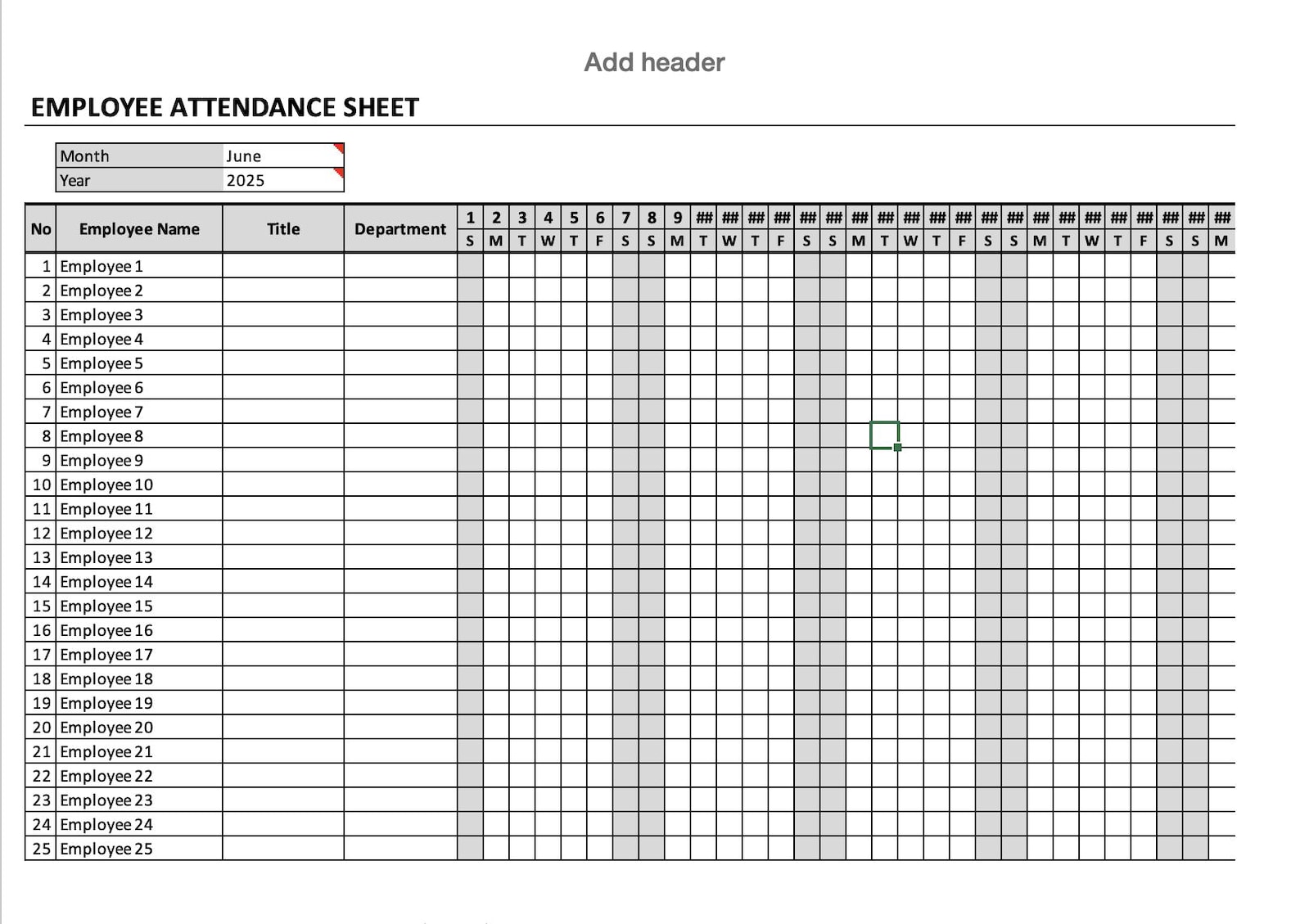 Employee Management Excel Templates: Timesheet, Attendance, Schedule ...