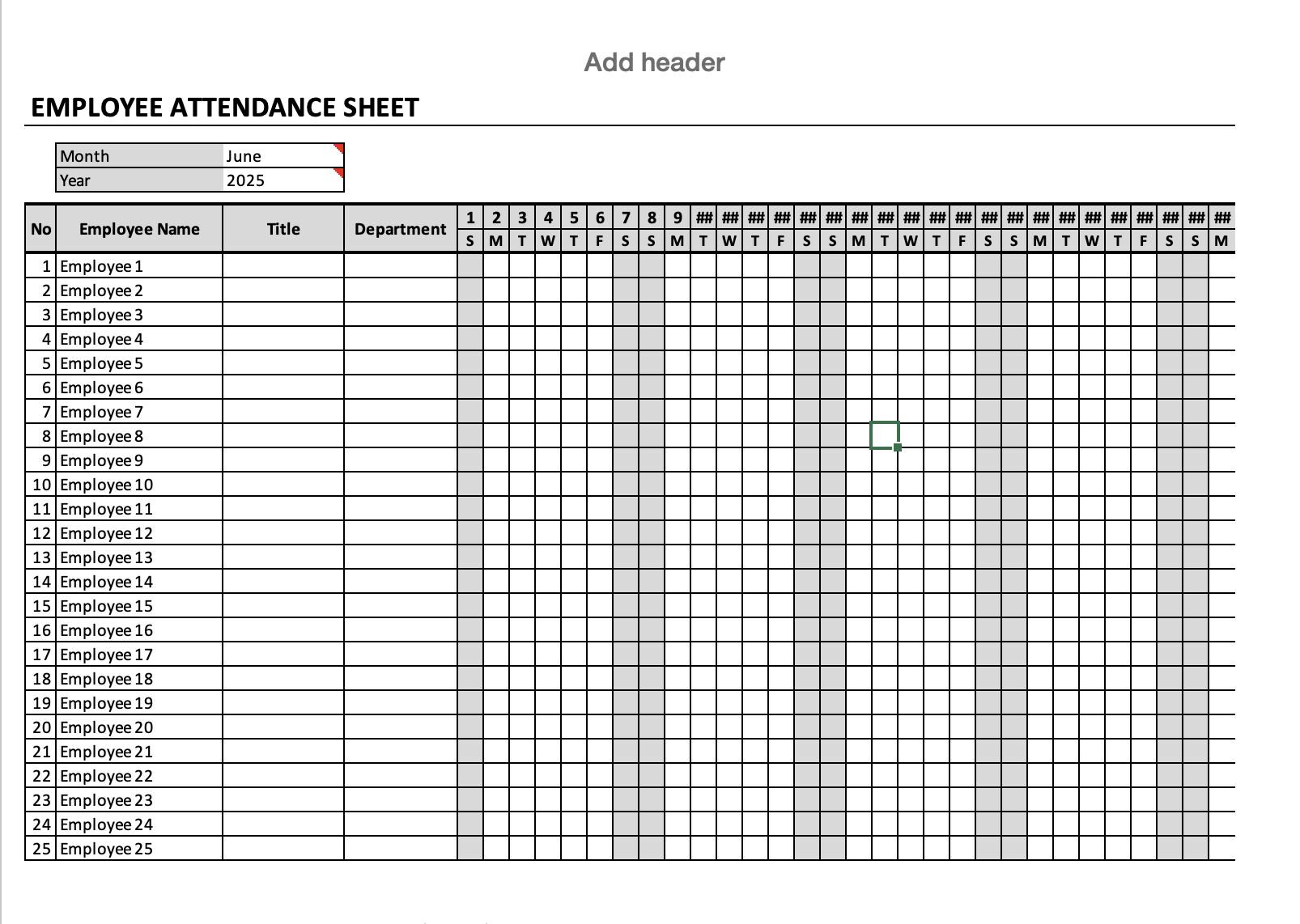 Employee Management Excel Templates: Timesheet, Attendance, Schedule ...