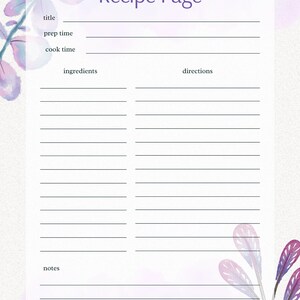 Ultimate Meal Planner Floral Digital Weekly & Monthly Organizer With ...