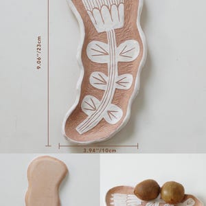 Handcarved Ceramic Plate, Jewelry Display, Incense Tray, Original ...