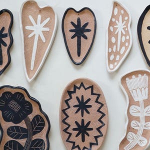 Handcarved Ceramic Plate, Jewelry Display, Incense Tray, Original ...