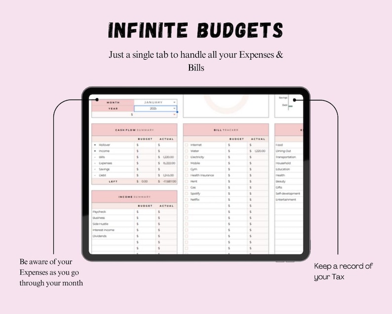 Monthly Budget Spreadsheet 2025 | Google Sheets Template | Financial ...