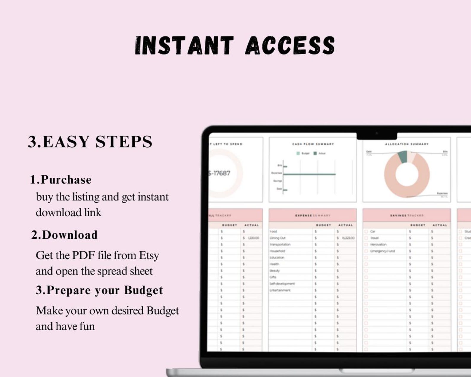Monthly Budget Spreadsheet 2025 | Google Sheets Template | Financial ...