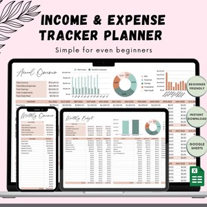 Ultimate Income and Expense Tracker Planner 2025| Personal Finance ...