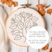 Simple Fall Leaves Embroidery Pattern Template, Fall Hand Embroidery ...