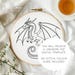 Dragon Hand Embroidery Template (NO STITCH GUIDE), Fall Dragon ...
