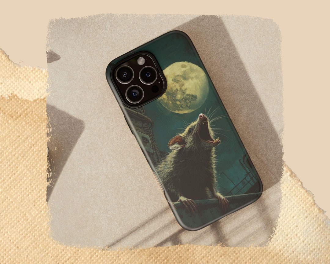 Possum Howling at Moon Phone Case, Opossum Lover Gift, Phone Case for ...