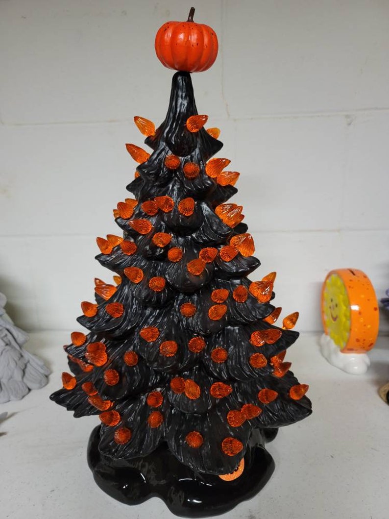 Ceramic Halloween Tree approx. 18 inches tall just made in | Etsy