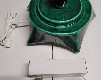 Wood Ceramic Christmas Tree Base With Light - Etsy