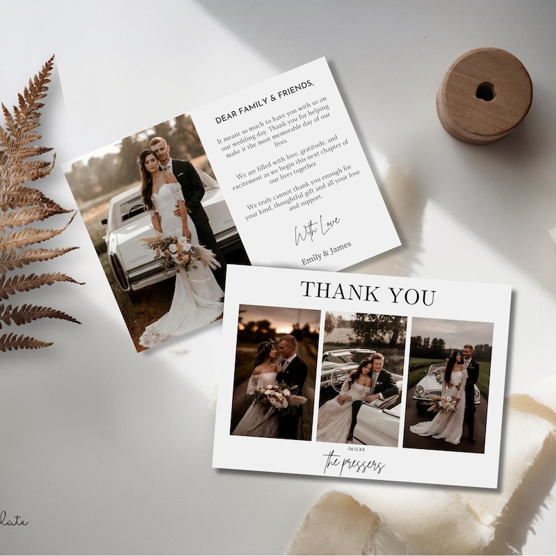 Wedding Thank Yous With Pictures - Etsy