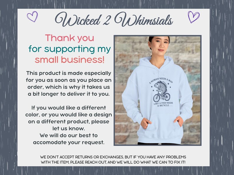 Feminist Quote Hoodie, Woman Needs a Man Like a Fish Needs a Bicycle - Etsy
