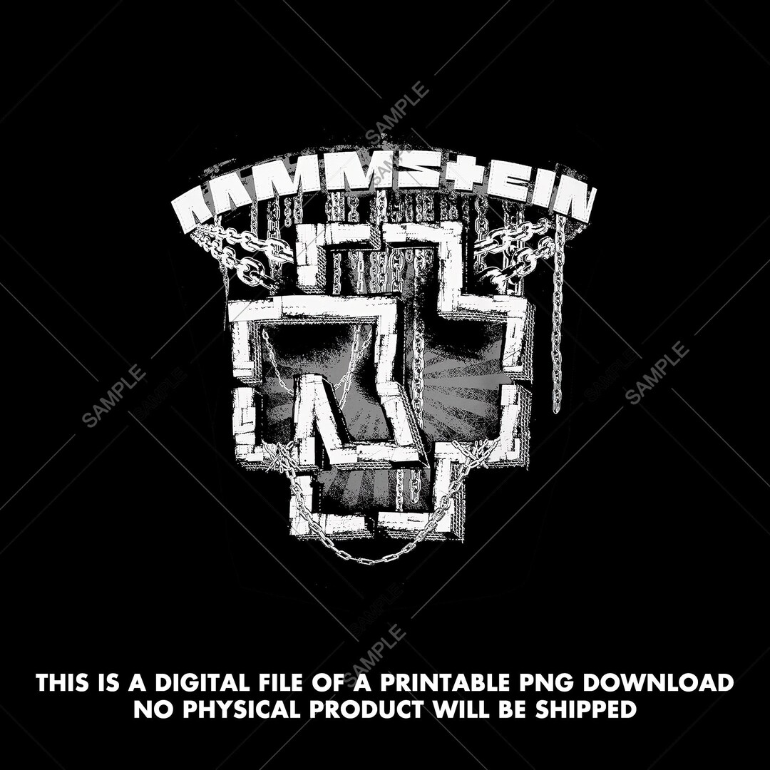 Vintage Rammstein in Ketten PNG File, Rammstein Vintage PNG Digital ...