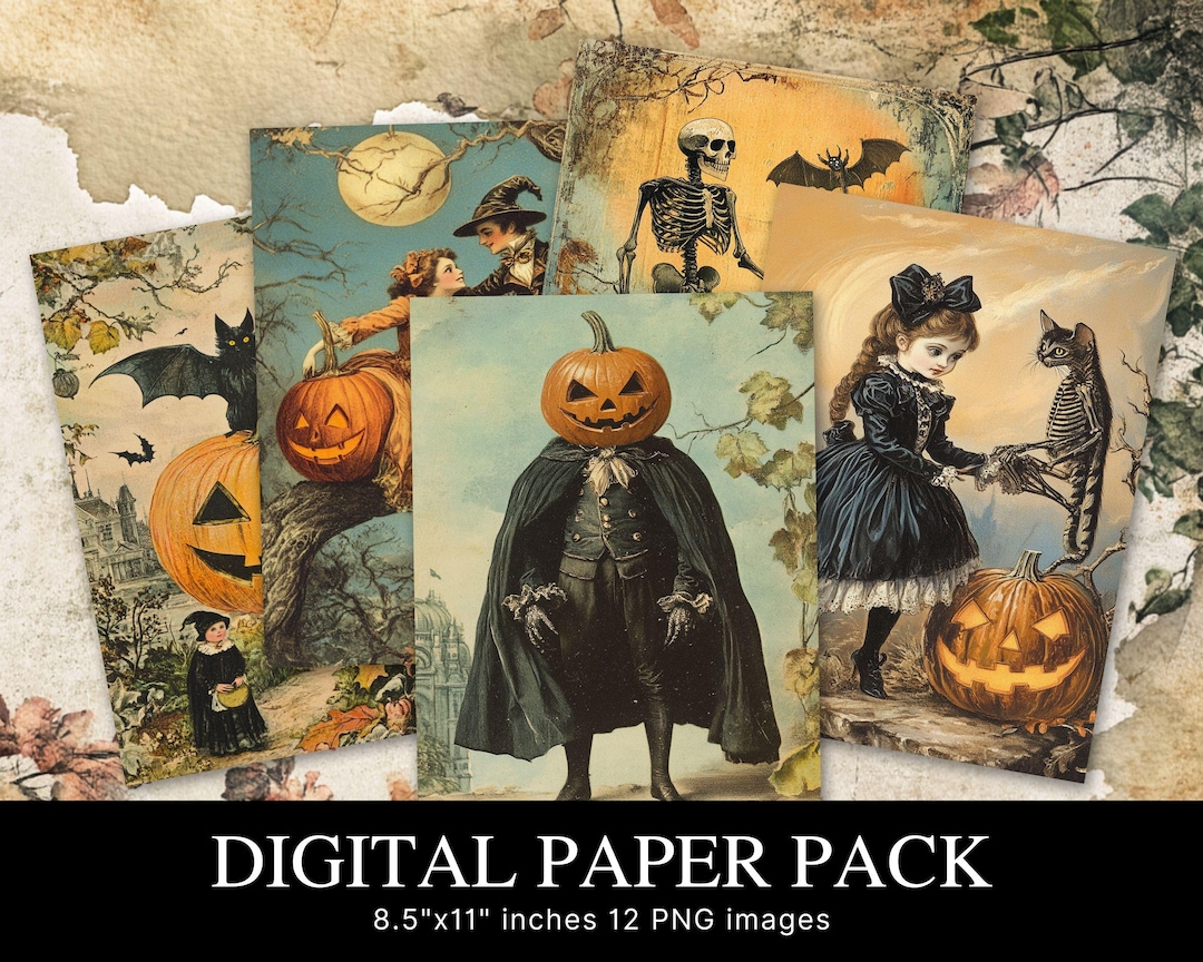 Victorian Ephemera Pack | Halloween Junk Journal | Printable Ephemera ...