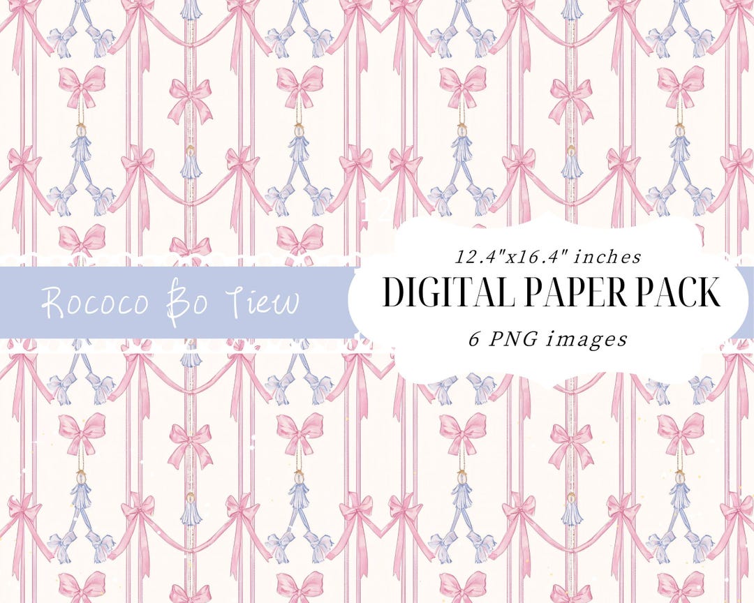 Vintage Bow Tie Pack | Digital Paper | Scrapbook Paper | Princess ...