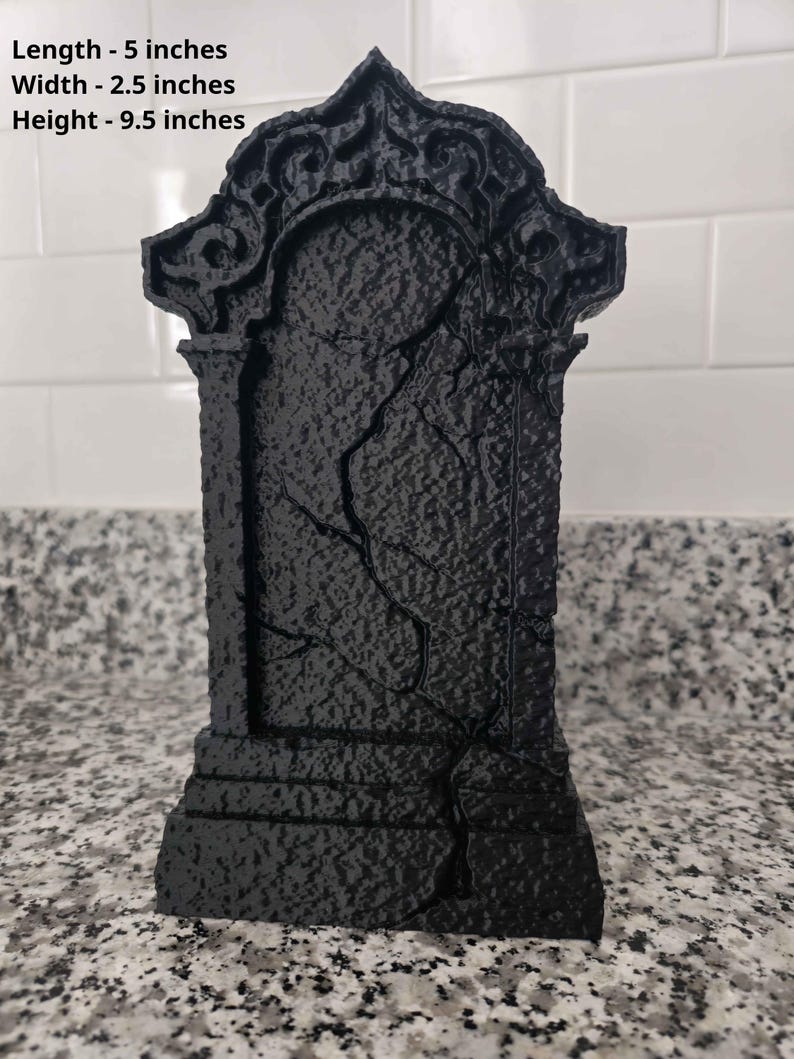 3d Printed Decorative Tombstone | Unique Terrarium Accessory - Etsy