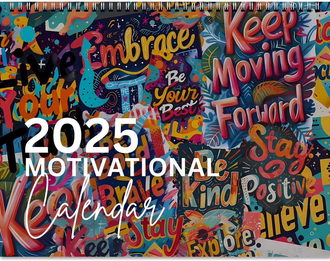 2025 Motivational Wall Calendar Monthly Inspiration Wall Calendar ...