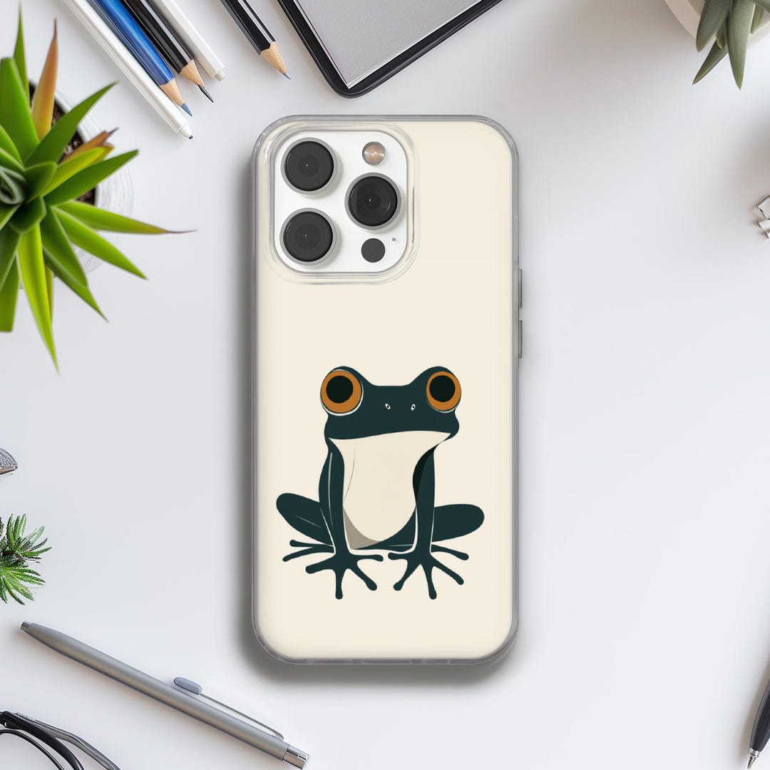 Frog Phone Case Animal Phone Magsafe Cover for iPhone 16 iPhone 15 ...