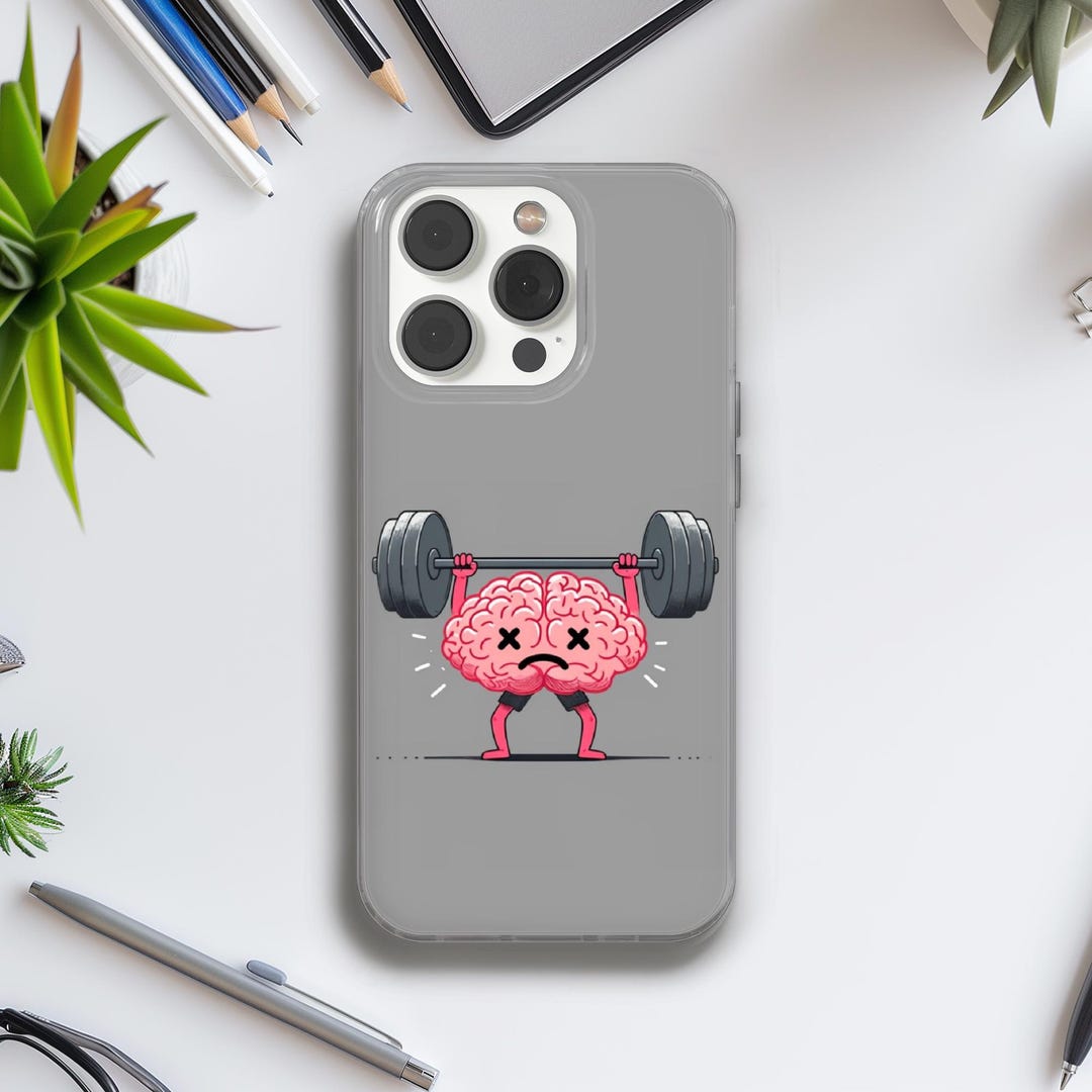 Funny Brain Phone Case Pink Brain Magsafe Phone Cover for iPhone 16 ...