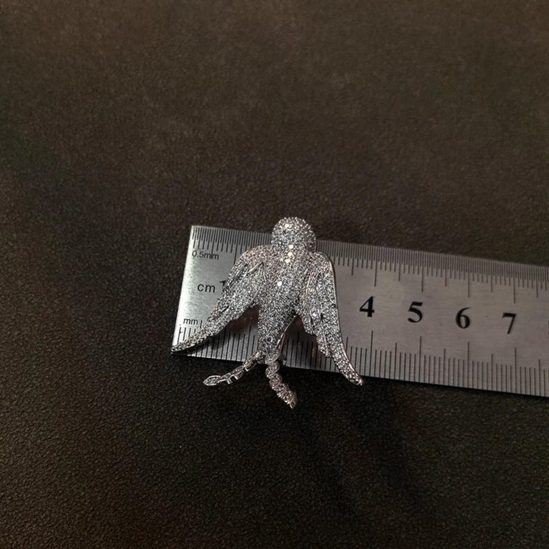 Elegant Crystal Bird Brooch Pin, Sparkling Zircon Swallow Brooch, Small Animal Jewelry for Women ...