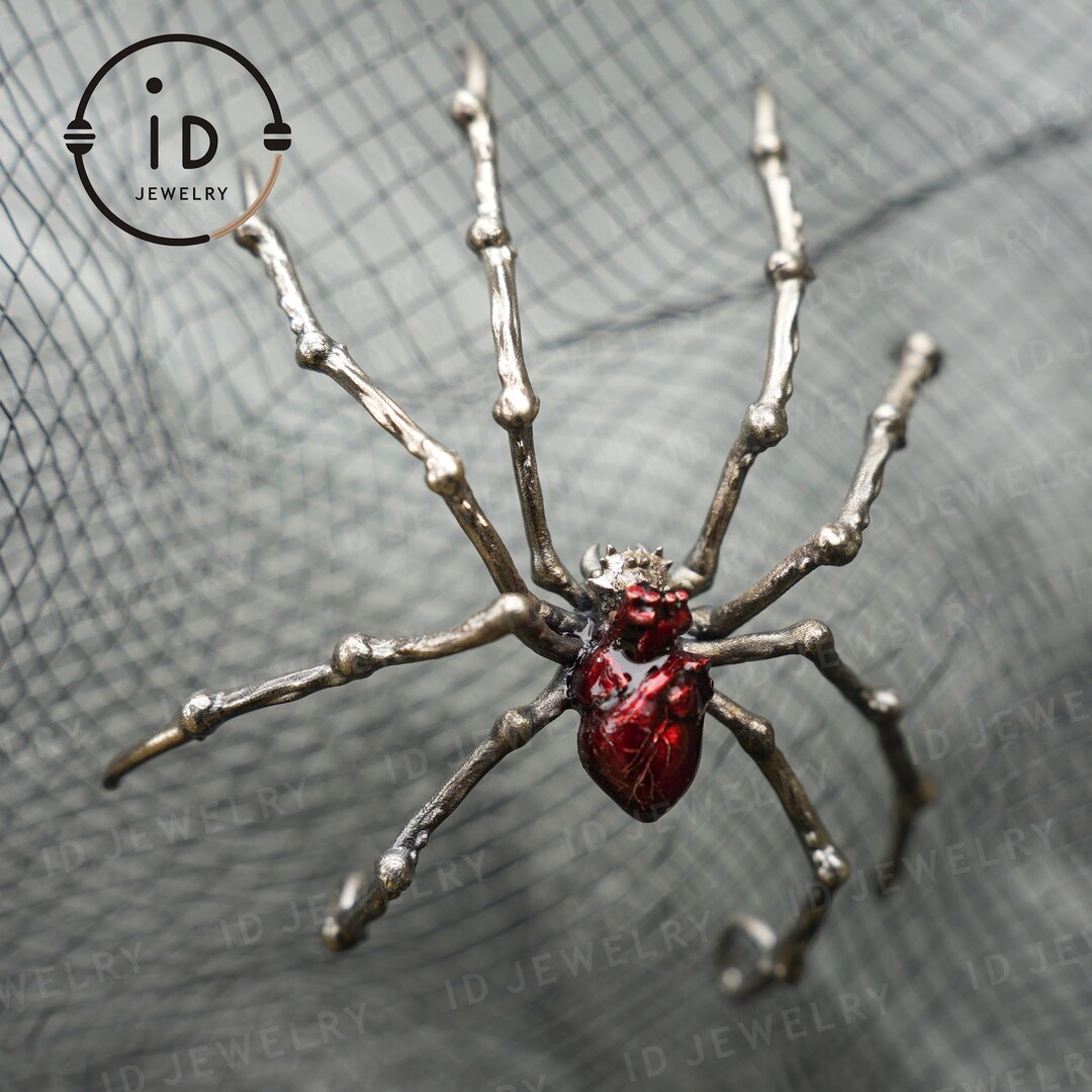 Realistic Spider Pendant · Detailed Silver Totem Jewelry · Spiritual ...