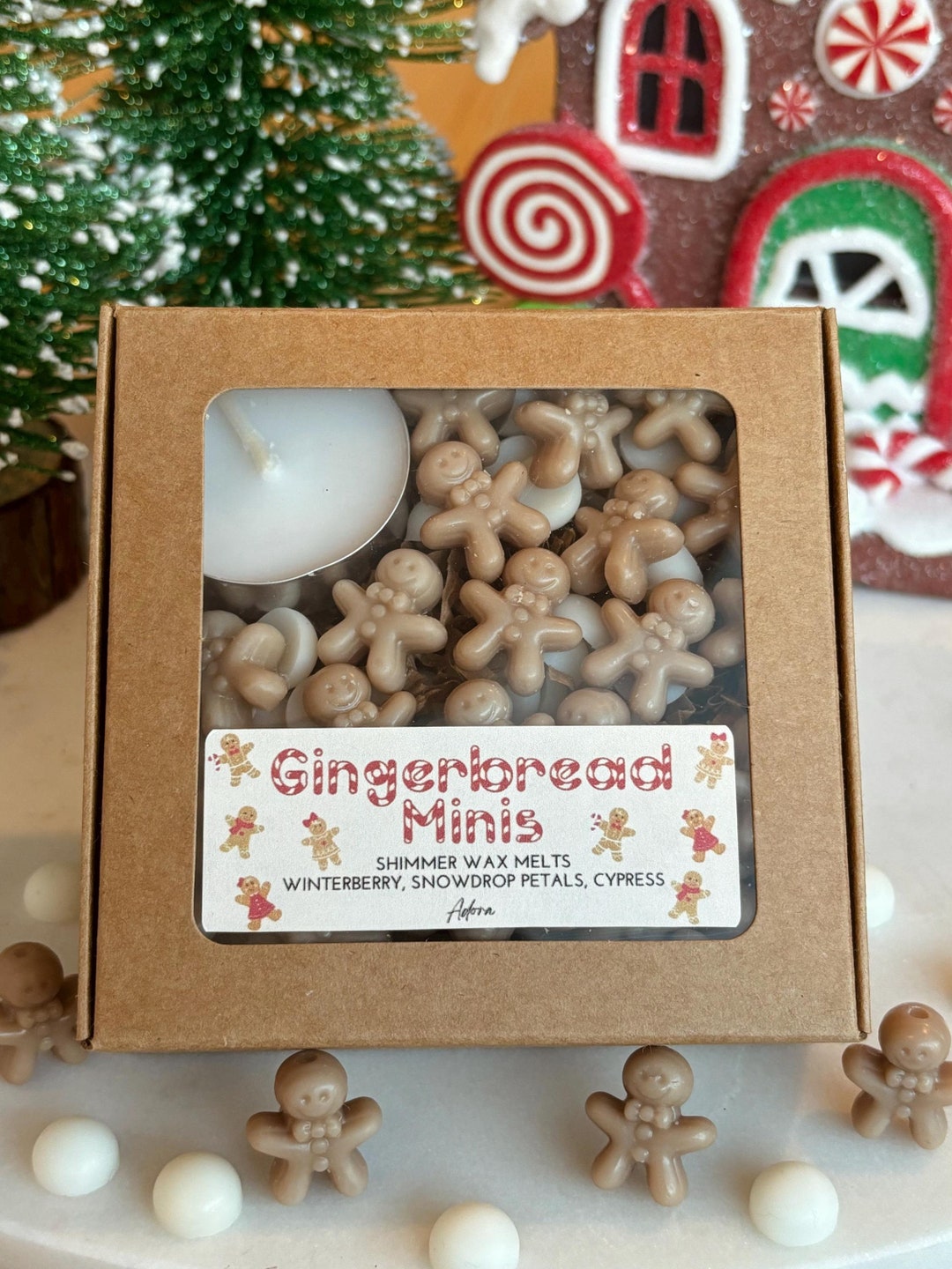 3D Gingerbread Wax Melts: Holiday Scented, Christmas Decor - Etsy