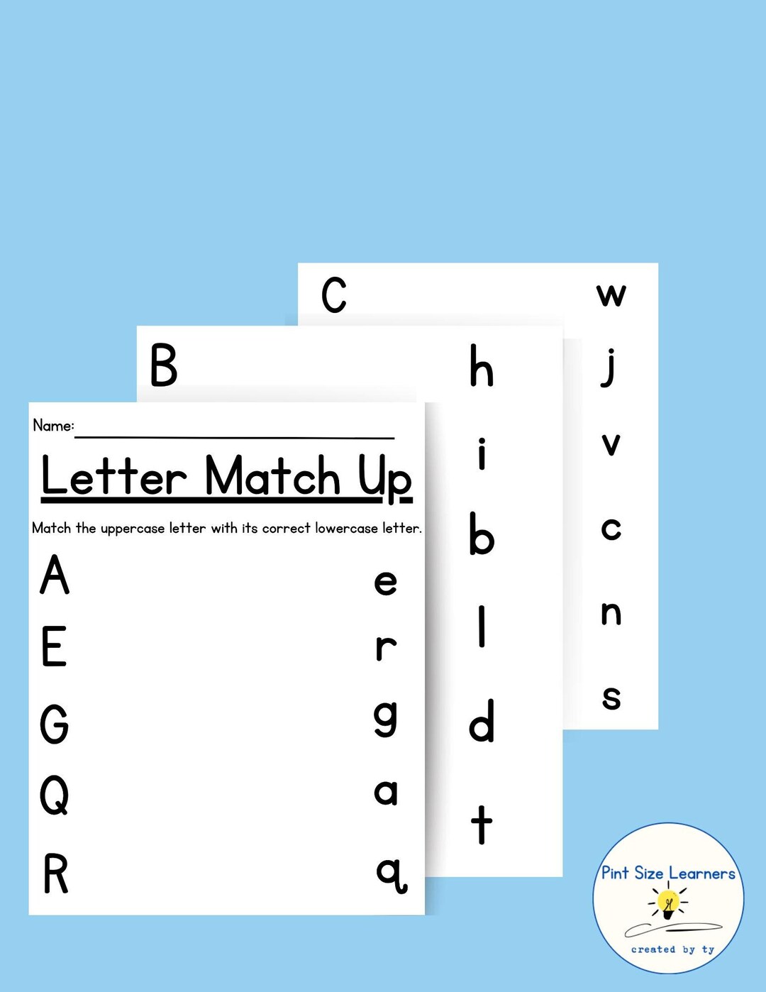 Uppercase and Lowercase Letter Match-up | Fun Alphabet Practice Digital ...