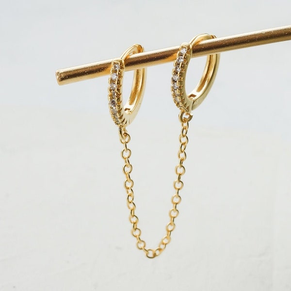 Connected Earrings - Etsy