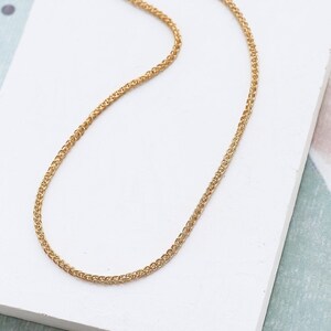 Basic Knitted Necklace, Basic Chain, Simple Chain, Simple Plain Chain ...
