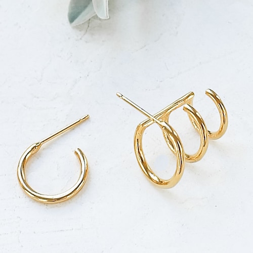 Kelly Earrings Triple Cuff Earring Hoop Earrings - Etsy