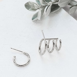 Kelly Earrings, Triple Cuff Earring, Hoop Earrings - Etsy