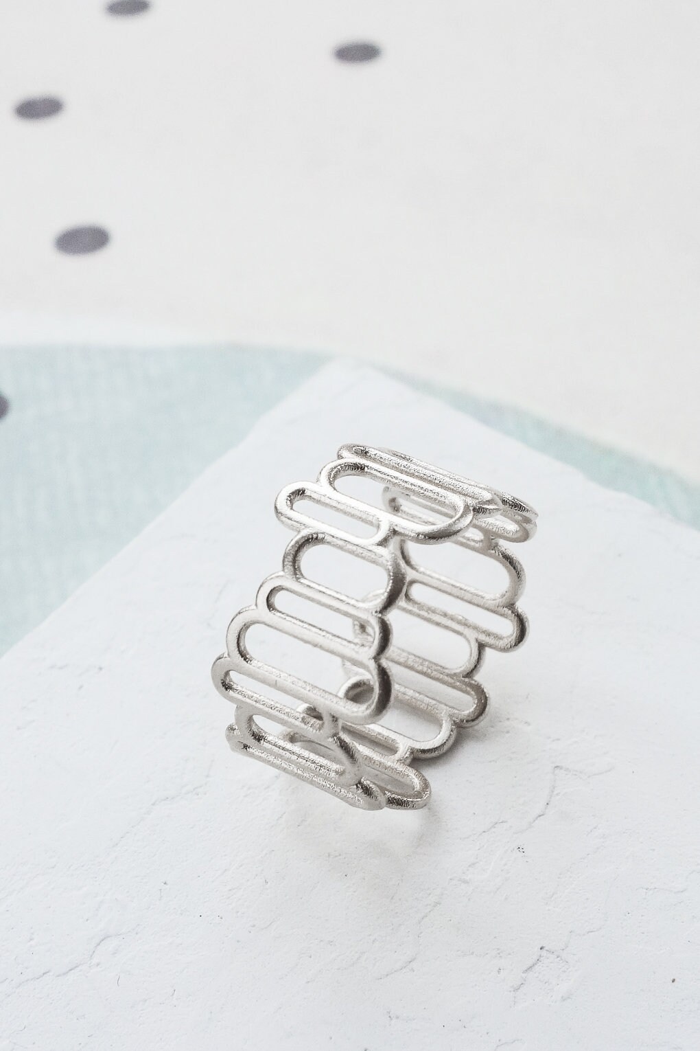 Contour Ring Gold Geometric Ring Gold Round Ring Dainty | Etsy