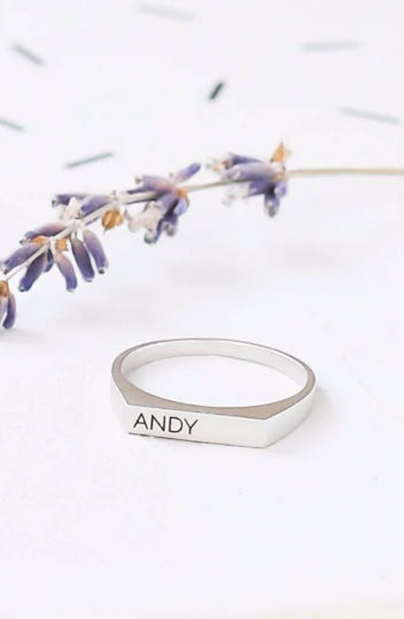 Solid Gold Custom Engraved Signet Ring Custom Engraved - Etsy