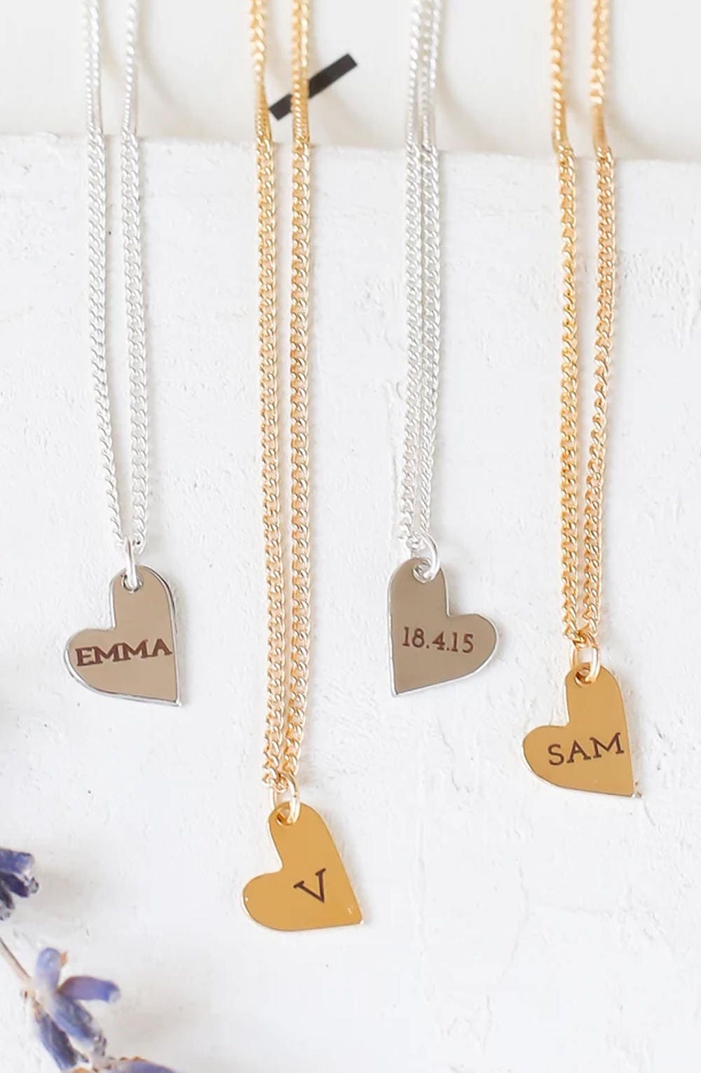 Custom Engraved Heart Necklace Personalized Engraving Heart - Etsy Israel