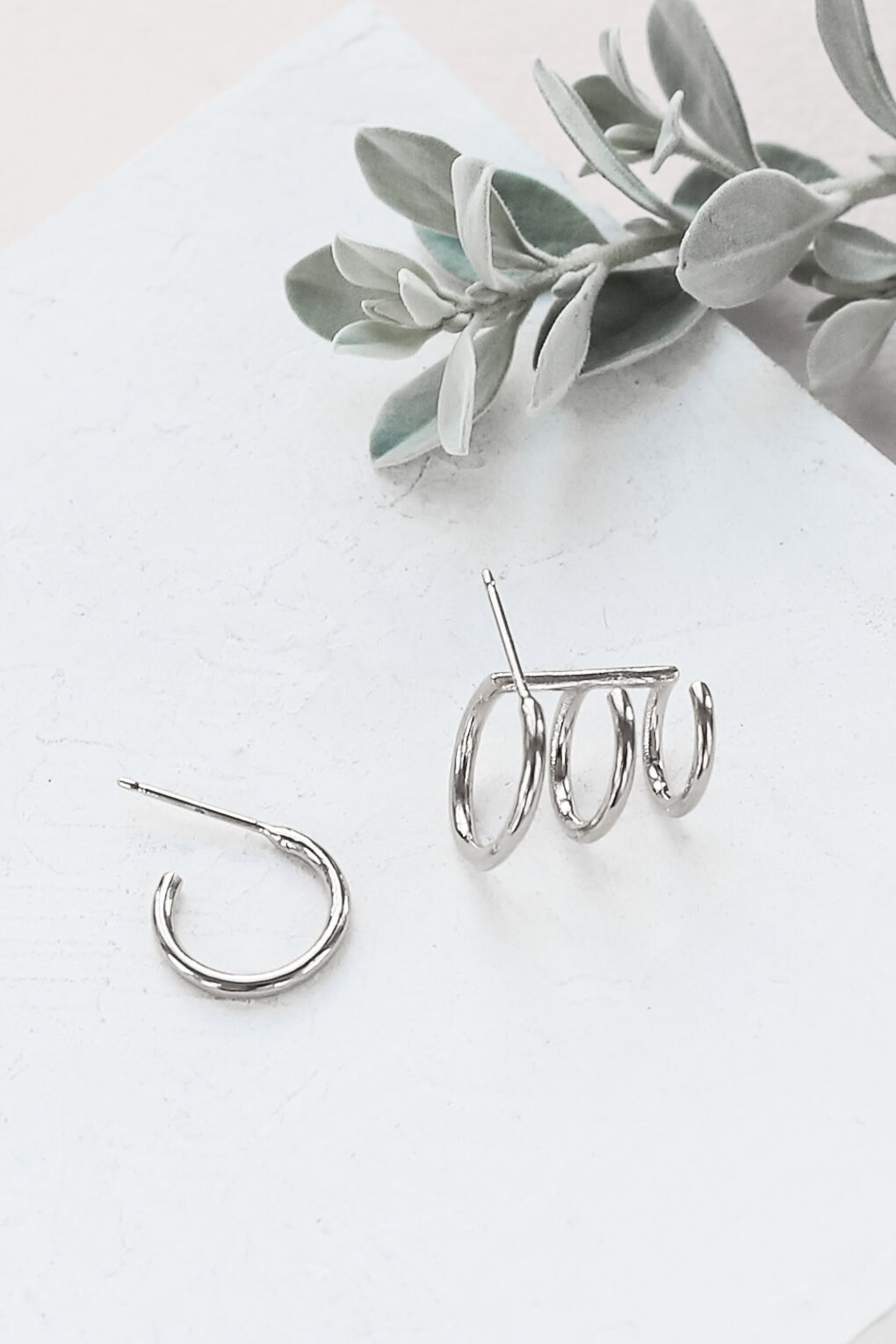 Kelly Earrings Triple Cuff Earring Hoop Earrings | Etsy