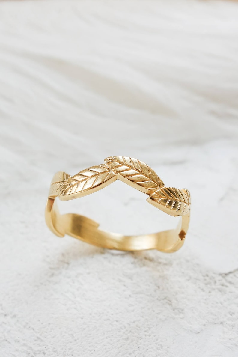 Solid Gold Ivy Ring Solid Gold Rings Engagement Rings - Etsy
