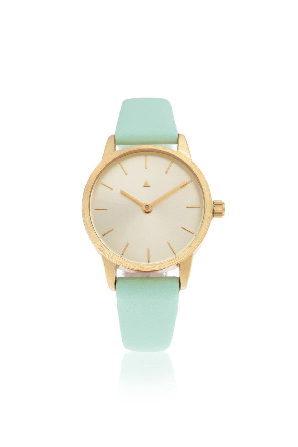 25 mm Watch in Gold and Aqua Classic Women's Wrist Watch | Etsy