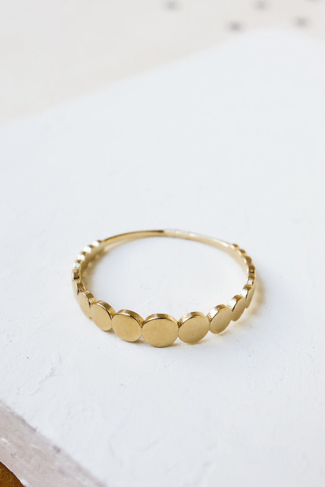 Tate Ring Gold Geometric Ring Gold Round Ring Dainty - Etsy