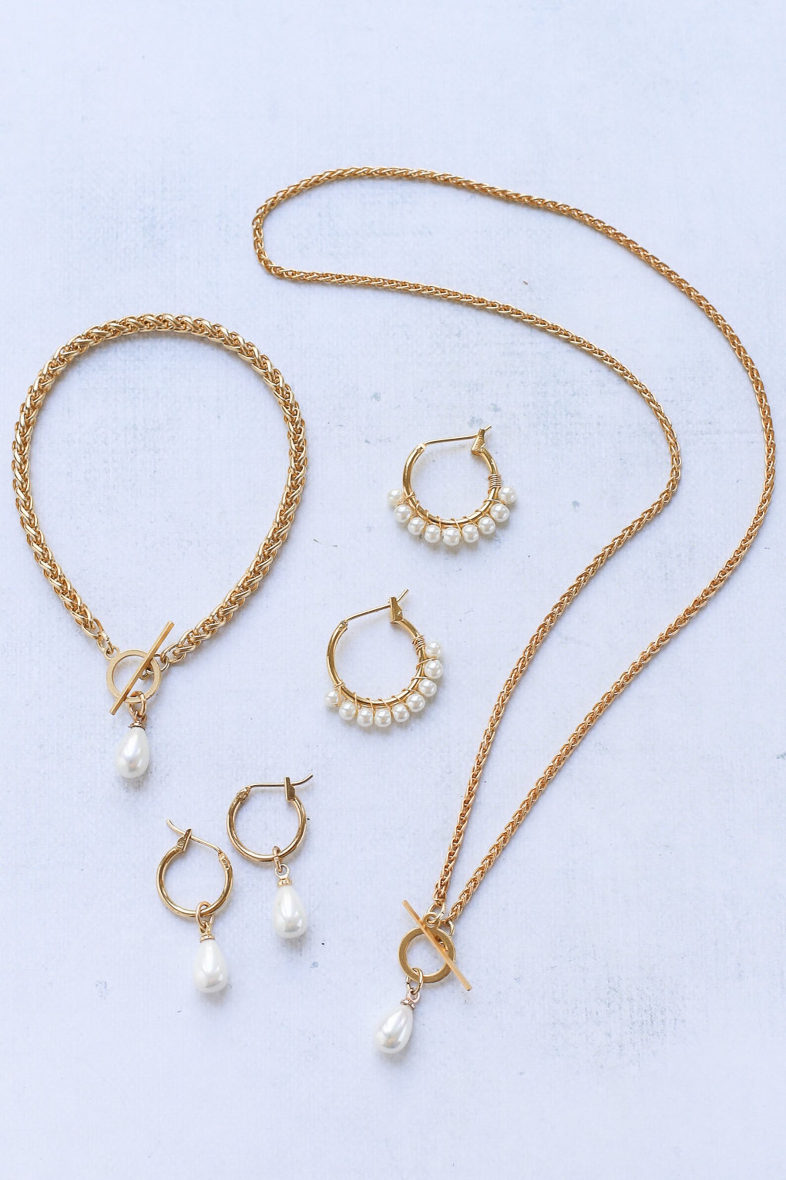 Caroline Necklace Front Clasp Necklace Pearl Necklace - Etsy