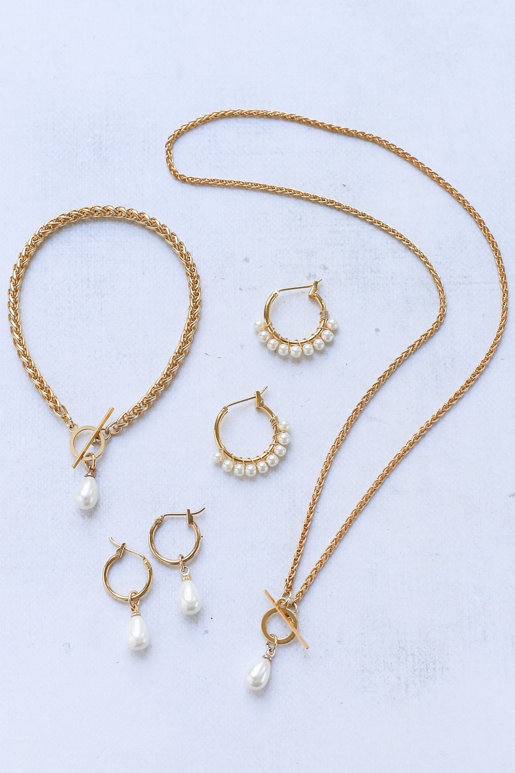 Caroline Necklace Front Clasp Necklace Pearl Necklace | Etsy