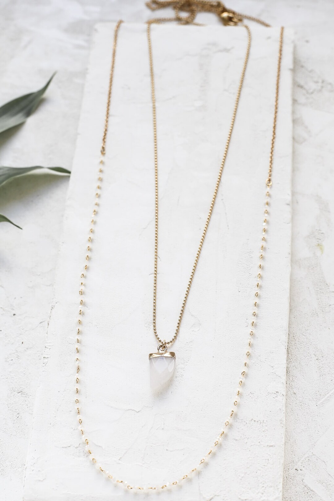 Collana Latrice Collana a strati Collana d'oro Collana - Etsy Italia