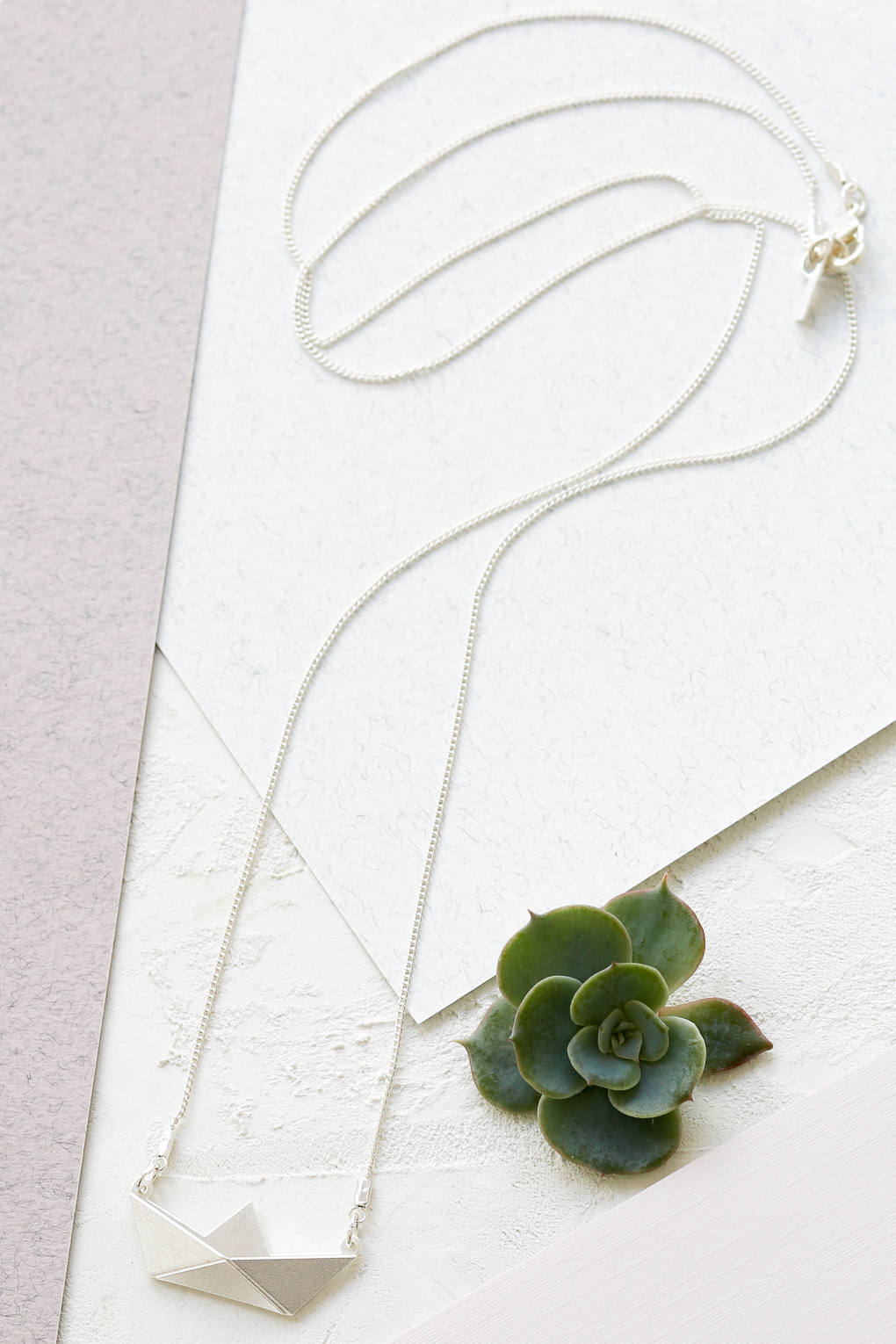 Long Paper Boat Necklace Ocean Inspiration Nautical Theme - Etsy UK