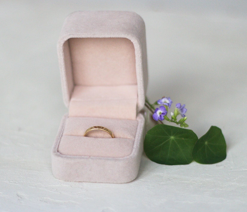 Solid Gold Notch Ring Gold Wedding Ring Unique Notched Solid | Etsy