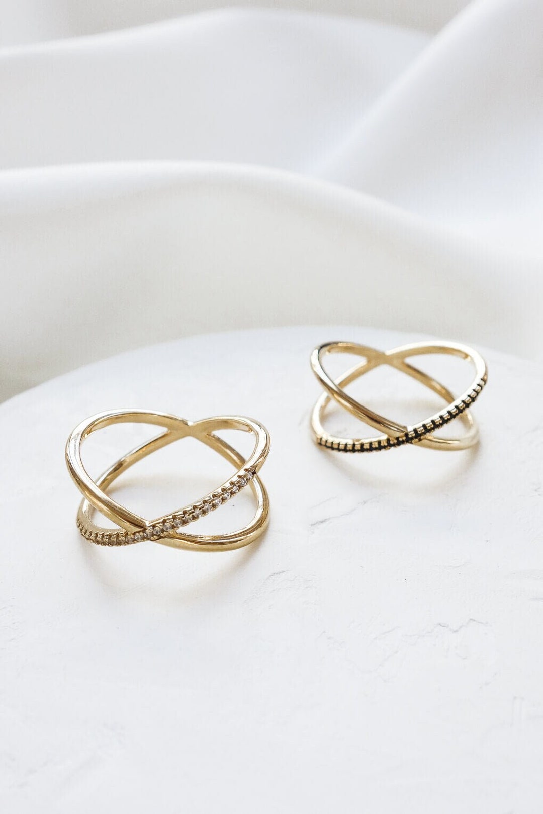 Charlie Ring, X Ring, Crossover Ring, X Cross Ring, Fine Jewelry Ring ...