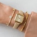 Rectangle Watch in Gold, Classic Women's Wrist Watch, Gold Wrist Watch ...
